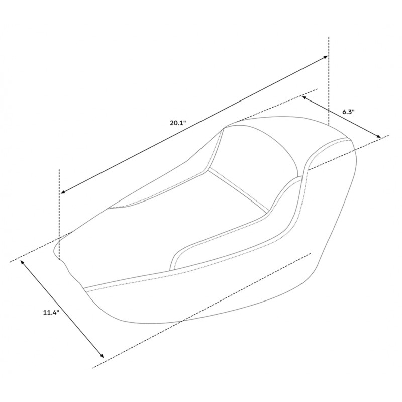 Selle solo CC Rider Taper Tail diamond Pour Harley-Davidson Sportst...